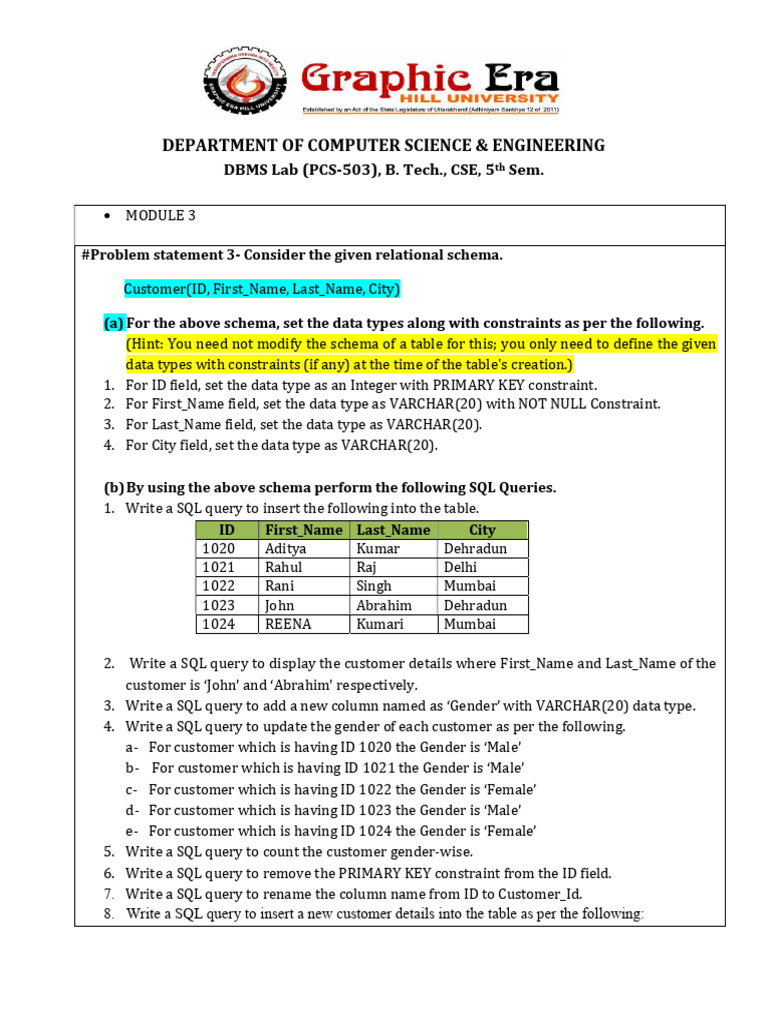 Module 3 Pdf Sql Data