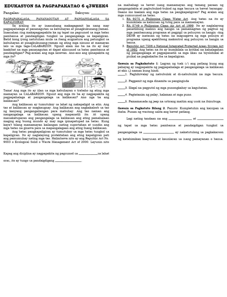 Quarter 3 Week 4 ESP6 Module | PDF