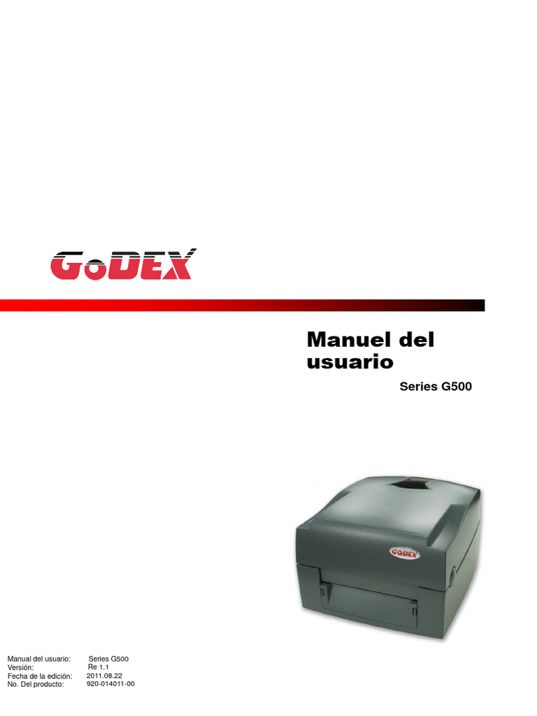 Manual Impresora Godex G500 - ES | PDF | Dirección IP | Impresora (Computación)