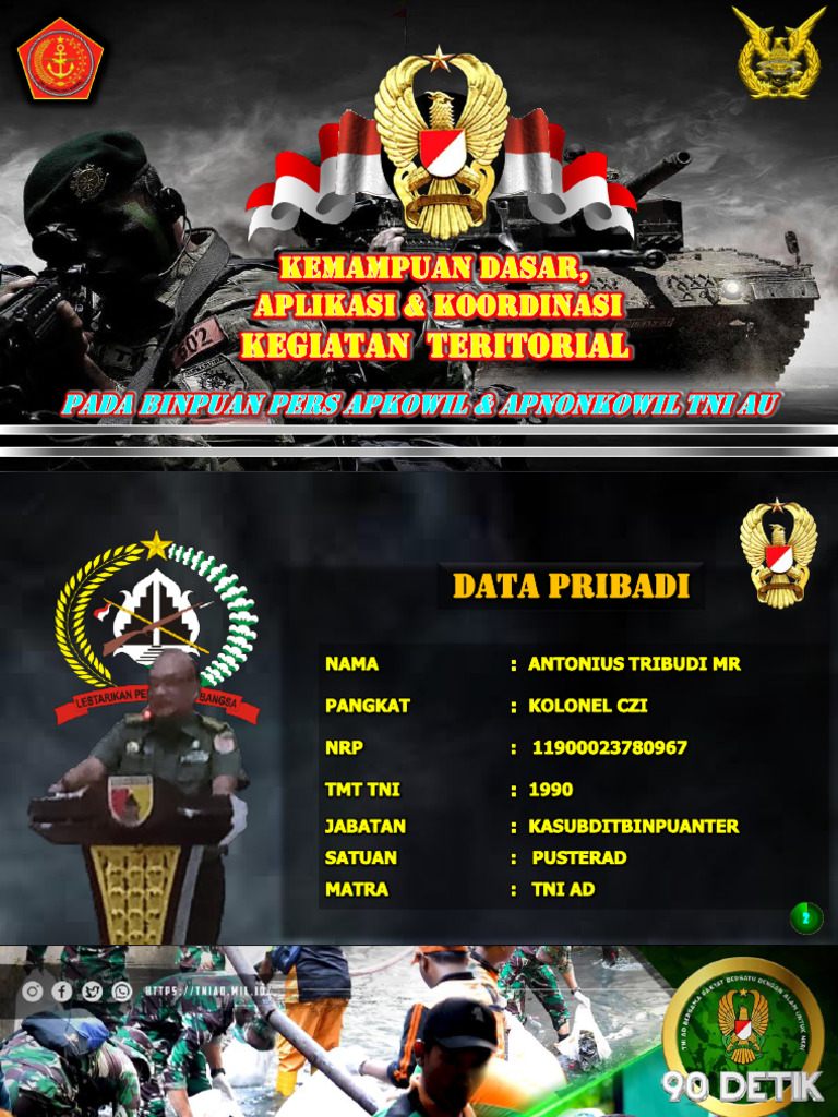 Kemampuan Teritorial TNI AD dan Binter | PDF | Ilmu Sosial | Hukum