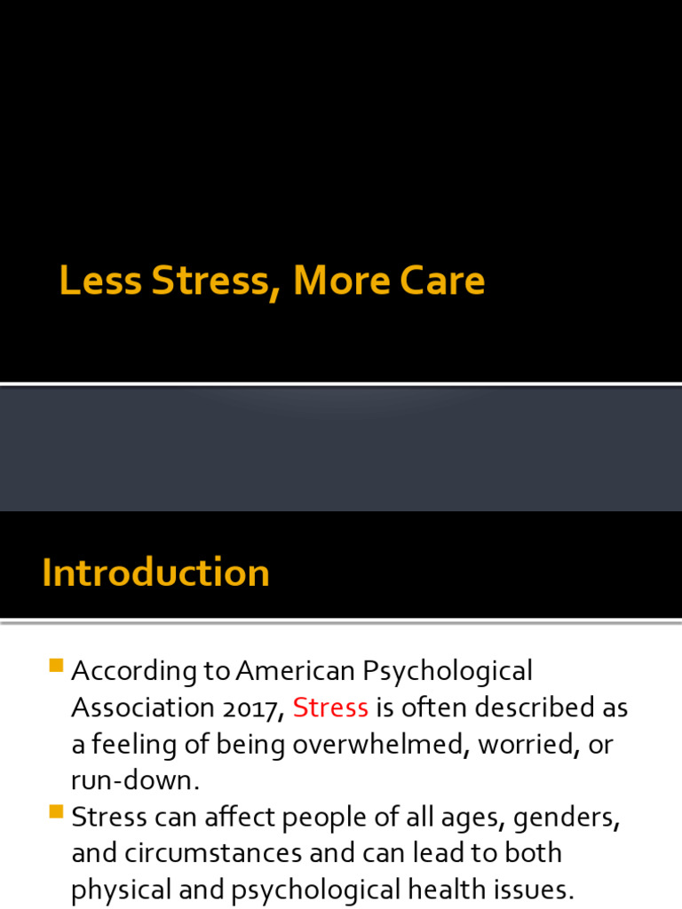 Lesson 3 | PDF | Stress (Biology) | Psychology