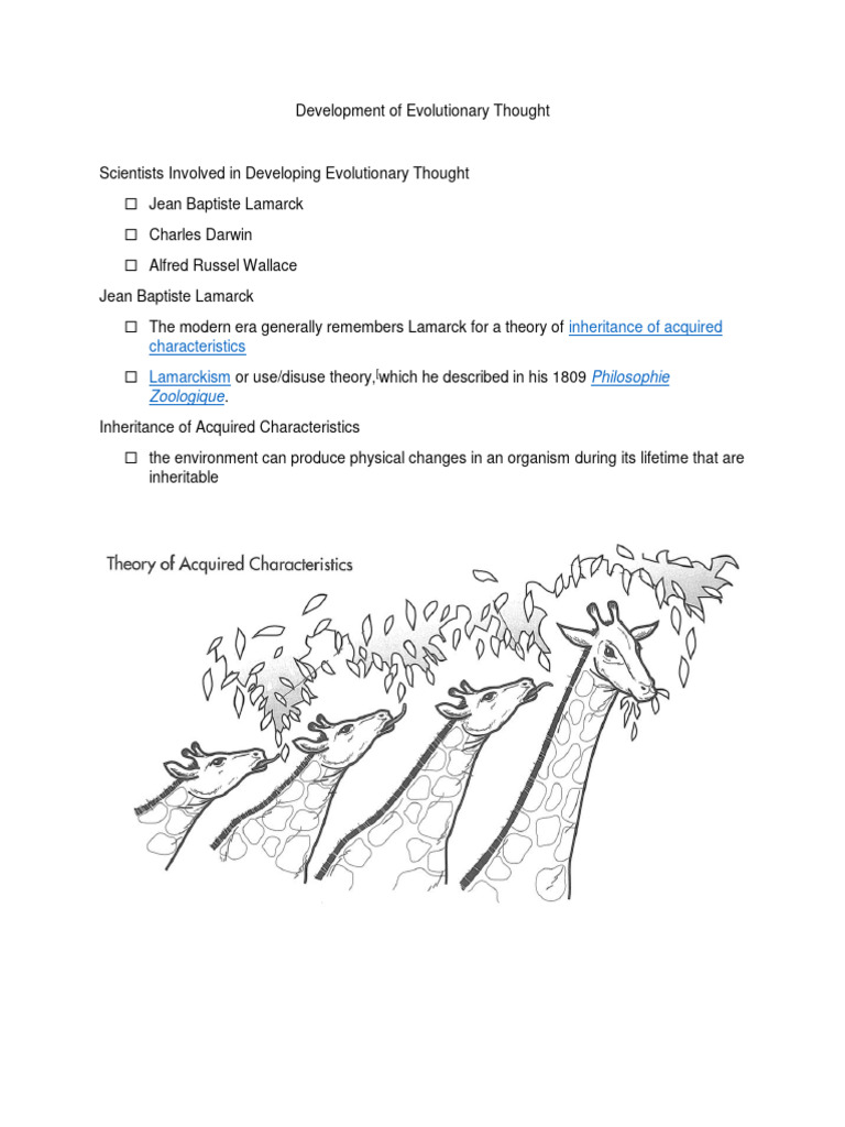Development of Evolutionary Thought | PDF | Charles Darwin | Natural ...