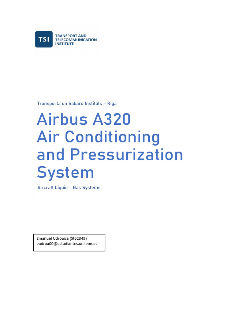 A320 Air Conditioning & Pressurization System | PDF | Valve | Aircraft