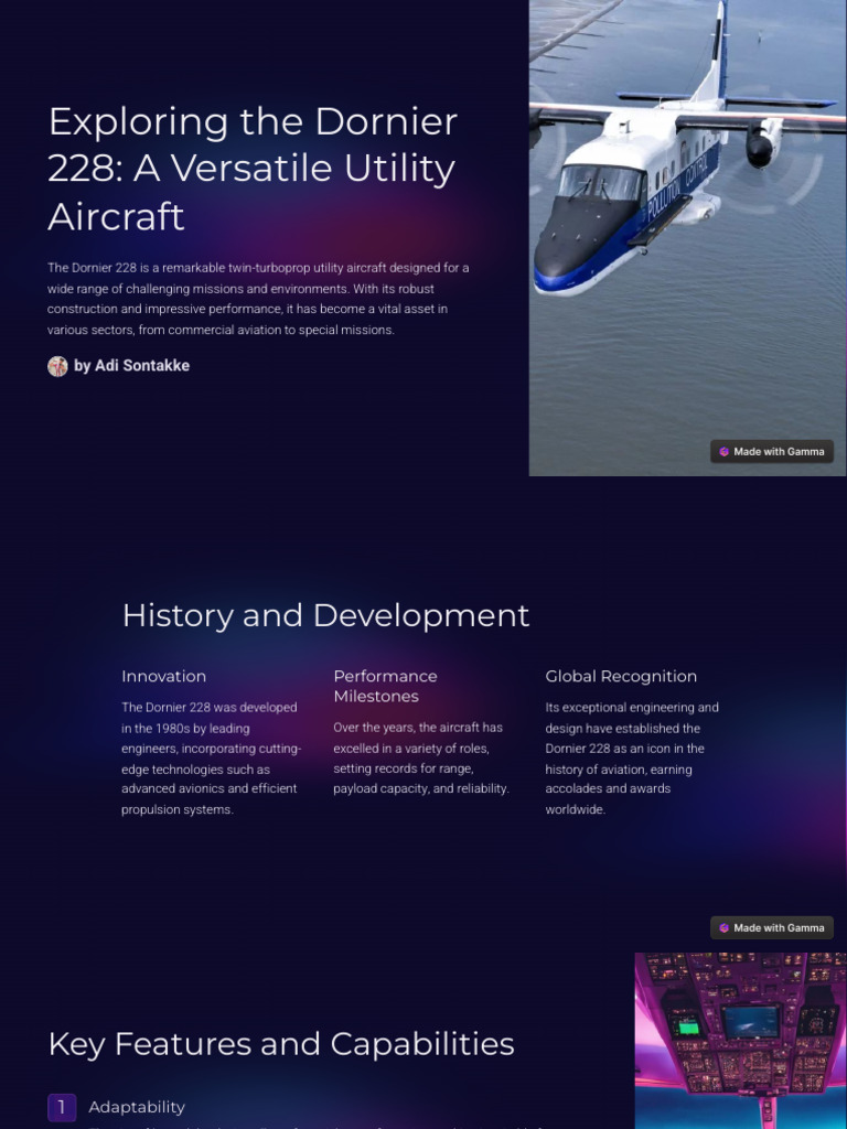 Exploring The Dornier 228 A Versatile Utility Aircraft | PDF | Aircraft ...