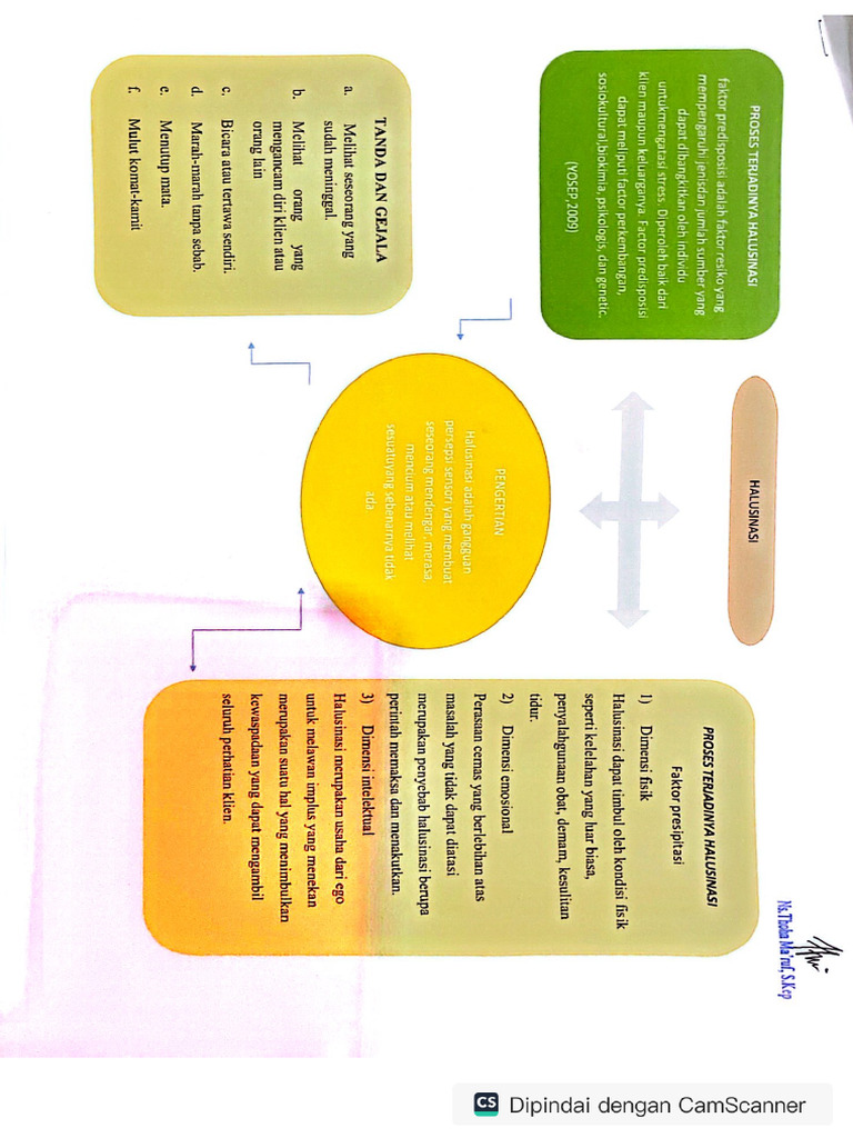 MIND MAP Halusinasi | PDF