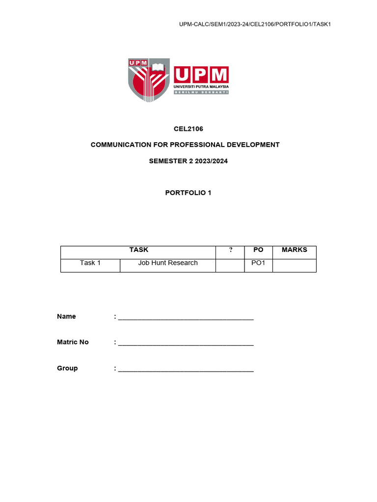 Job Hunt Research Task Guide | PDF | Advertising | Business