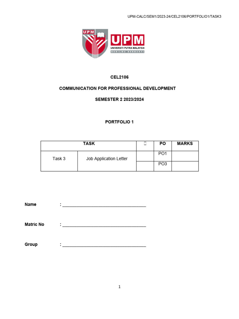 Job Application Letter Guidelines | PDF | Proofreading | Human ...