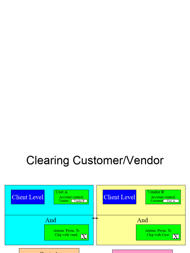 Cust Vend Clearing SAP | PDF | Cheque | Payments