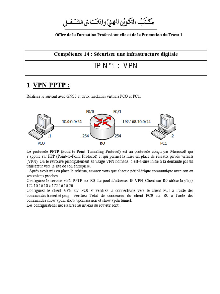 Configuration des VPN PPTP et L2TP | PDF | Réseau privé virtuel ...