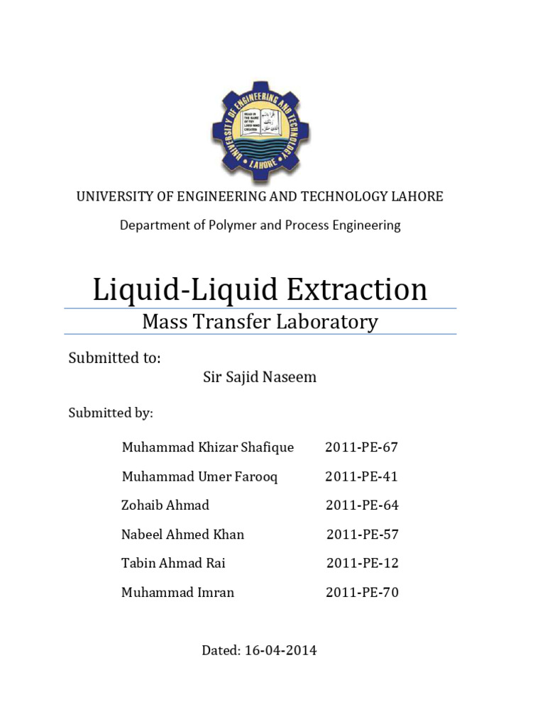 Liquid_Liquid_Extraction | PDF | Chemistry | Analytical Chemistry