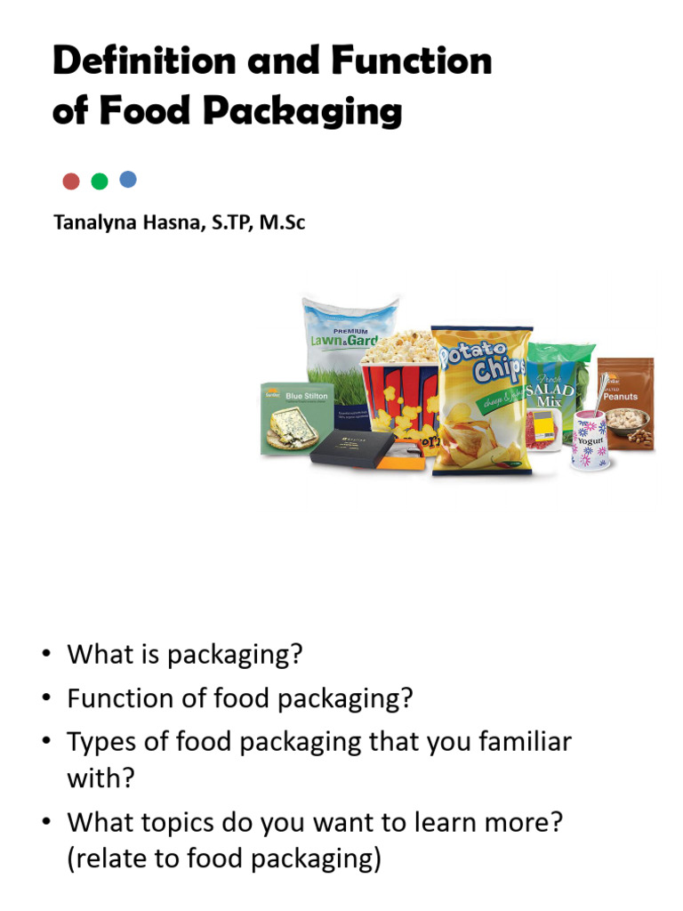1 Definition and Function of Packaging | PDF | Packaging And Labeling ...