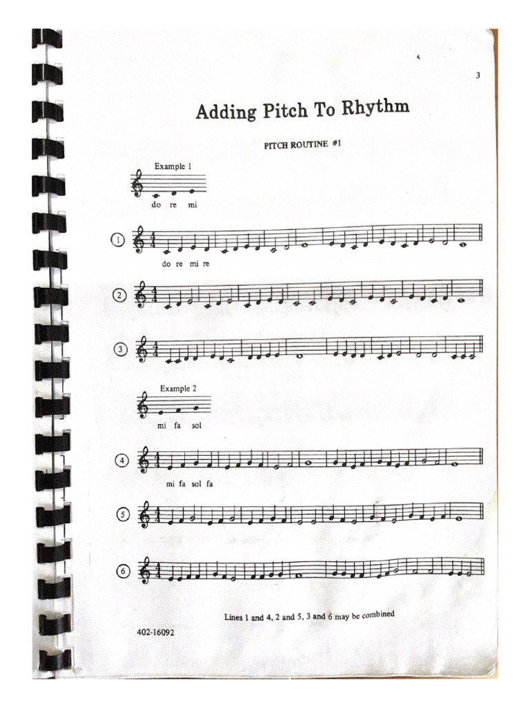 Adding Pitch To Rhythm | PDF