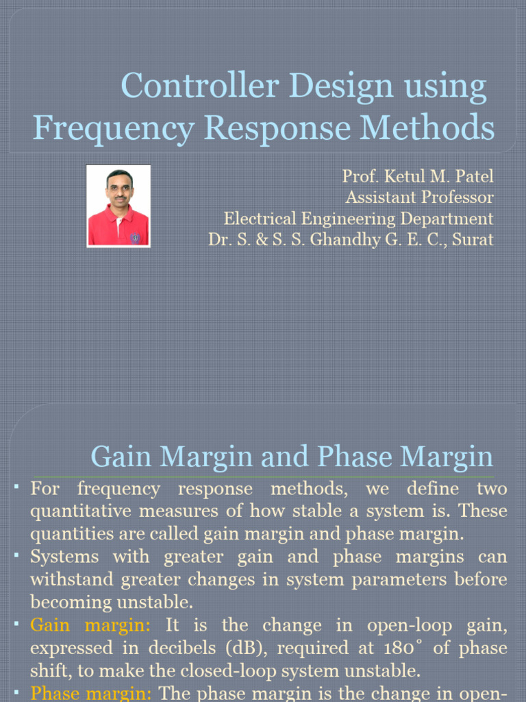 Controller Design Using Frequency Response Pdf Control Theory Telecommunications Engineering