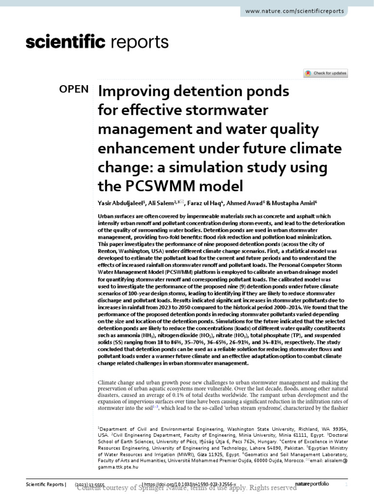Improving Detention Ponds For Effective Stormwater | PDF | Stormwater ...