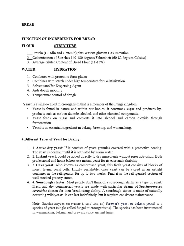 Bread Lecture CPT | PDF | Breads | Yeast