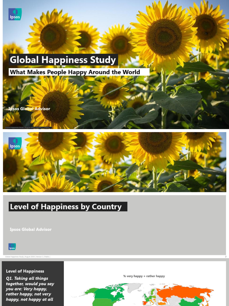 Happiness Study Report August 2019 | PDF | Happiness | Well Being