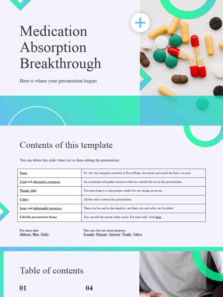 Medication Absorption Breakthrough by Slidesgo | PDF | Clinical Trial ...