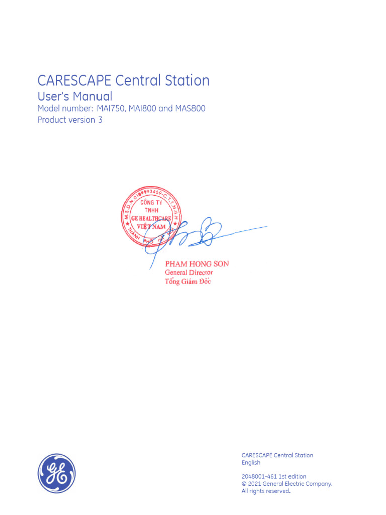 He Thong Monitor Trung Tam - MAI750 - MAI800 - MAS800 - EN | PDF ...