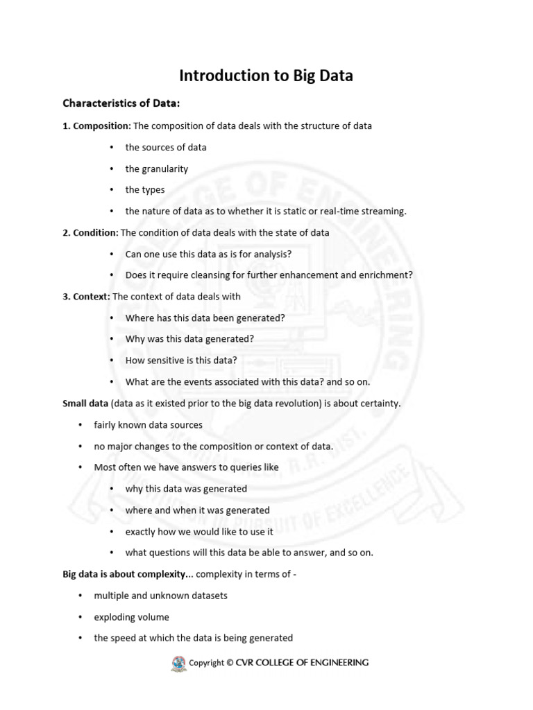 Big Data Intro | PDF | Big Data | Analytics