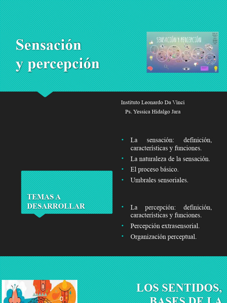 Sensación y Percepción | PDF | Sentidos | Percepción