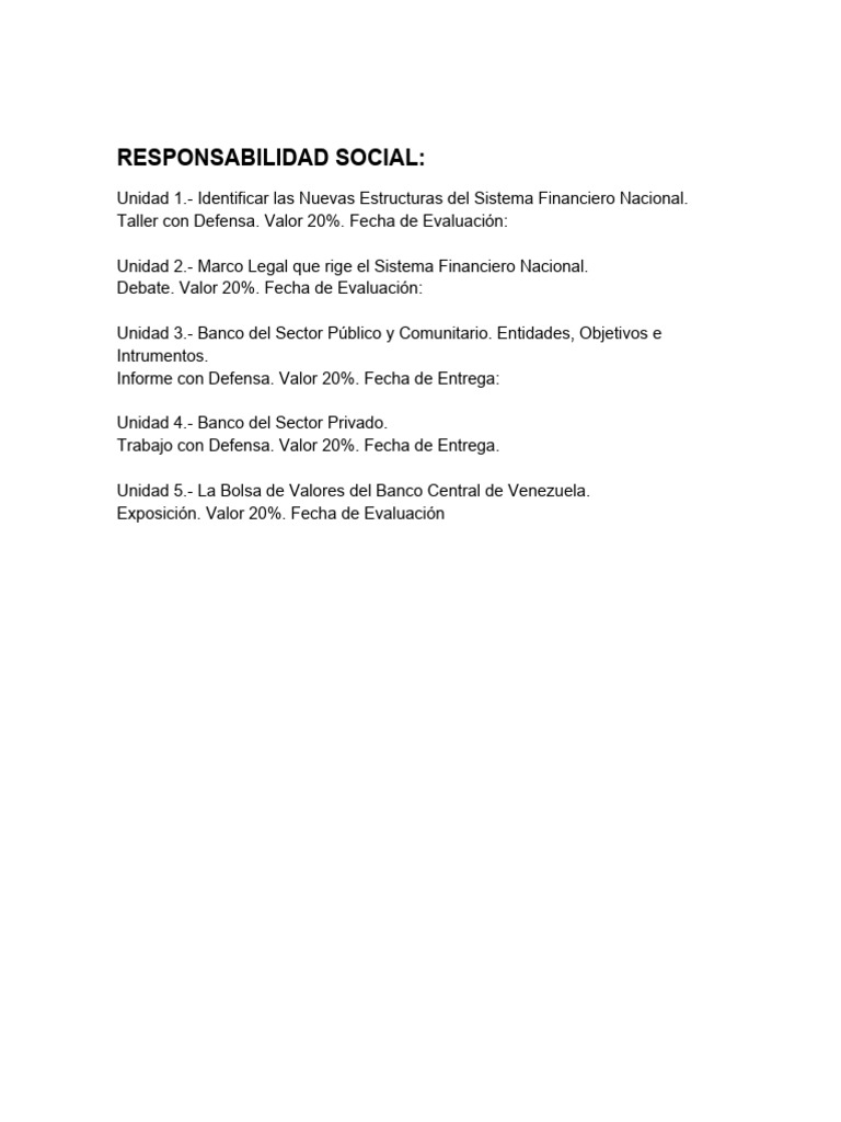 Responsabilidad Social | PDF