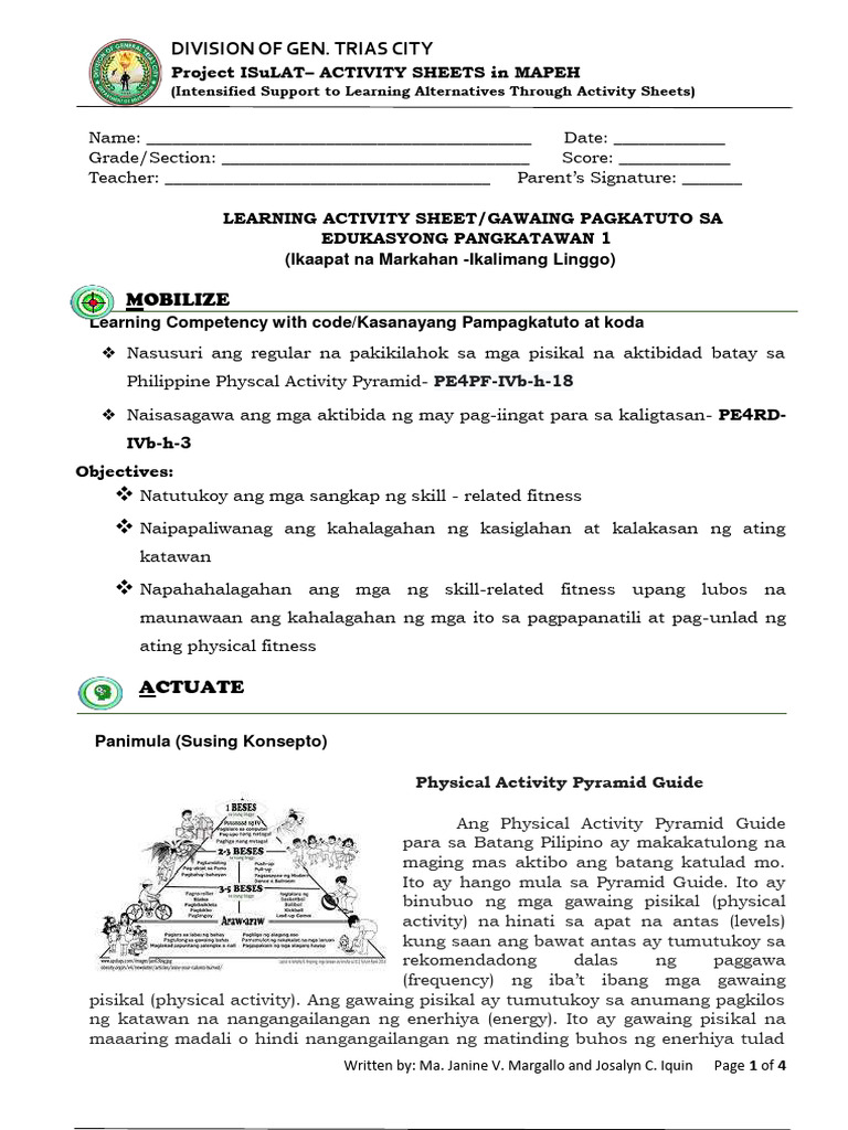 Pe 4 As-1 q4 Final | PDF