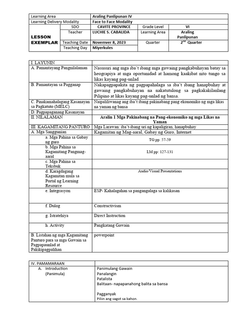 Q2 Ap Week1 Day3 | PDF