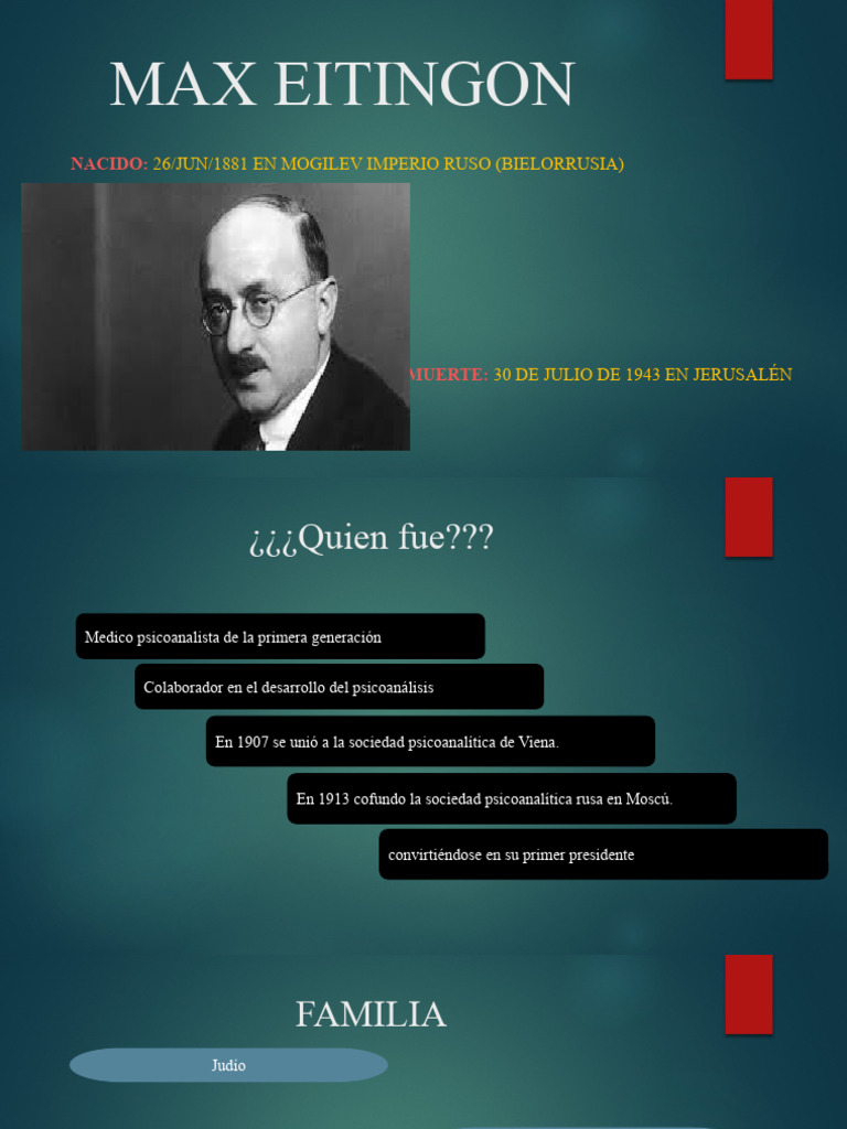 Max Eitingon | PDF | Psicoanálisis