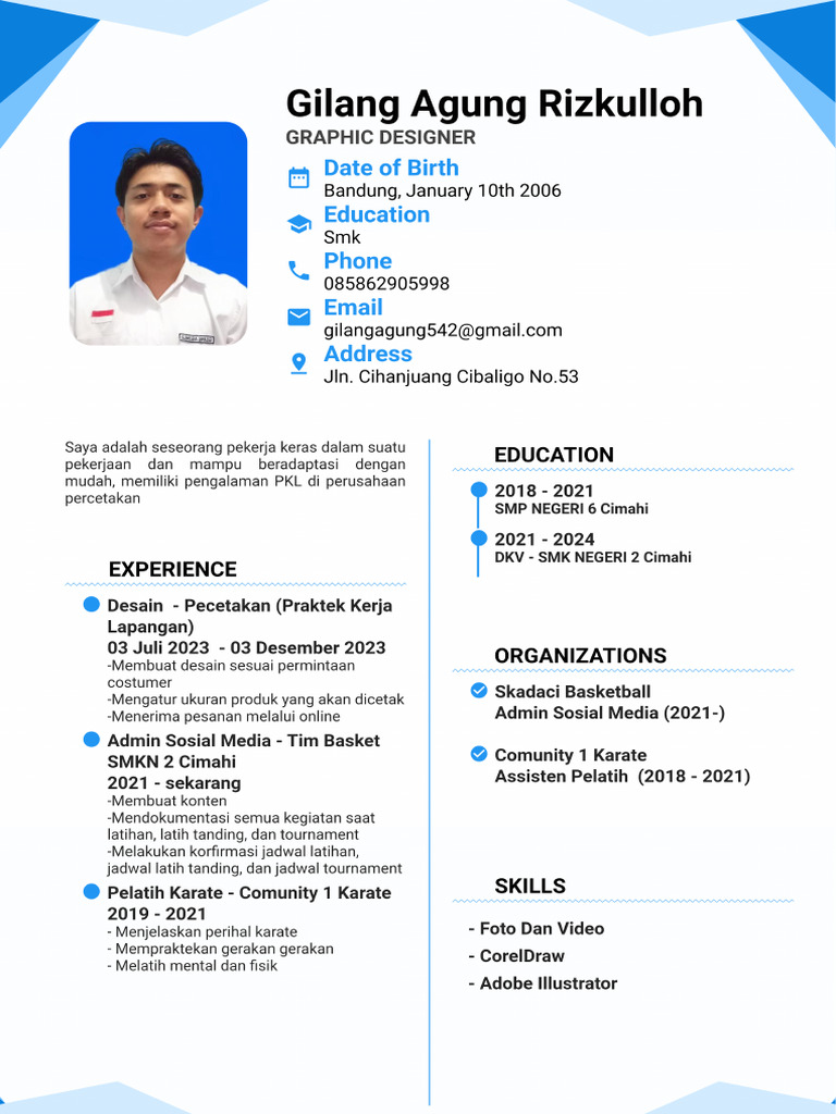 CV Gilang Agung | PDF