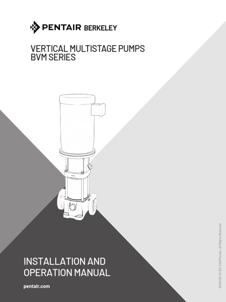 BVM Series Manual | PDF | Pump | Screw