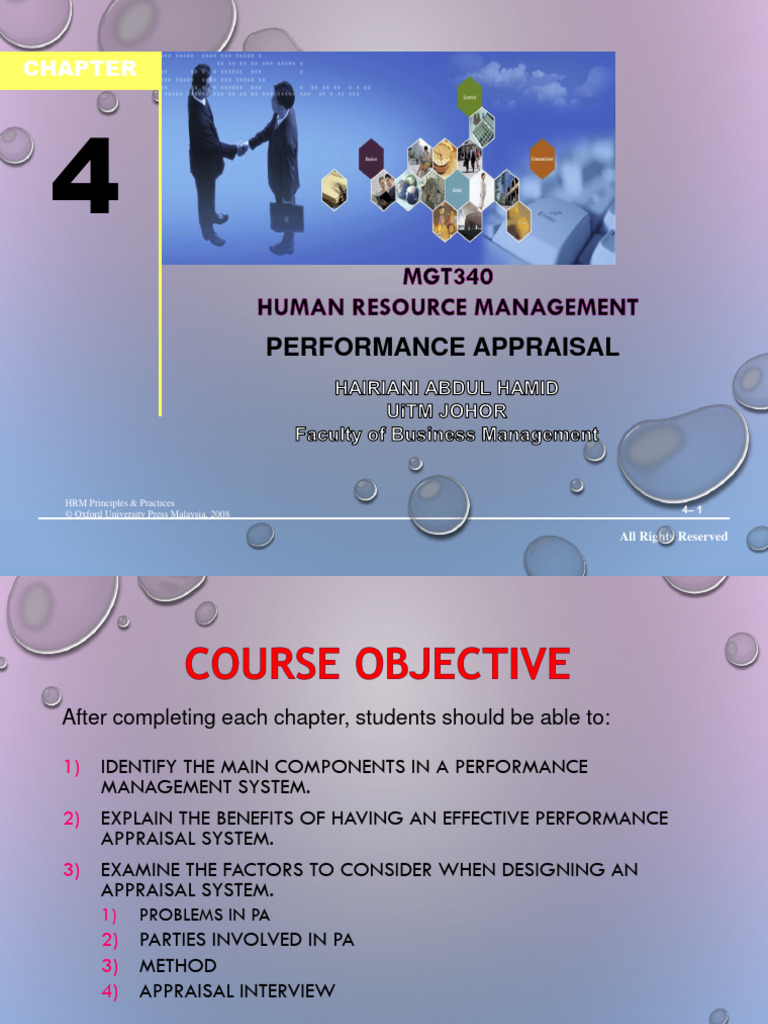 Chapter 4 - Performance Appraisal | PDF | Performance Appraisal | Human Resource Management