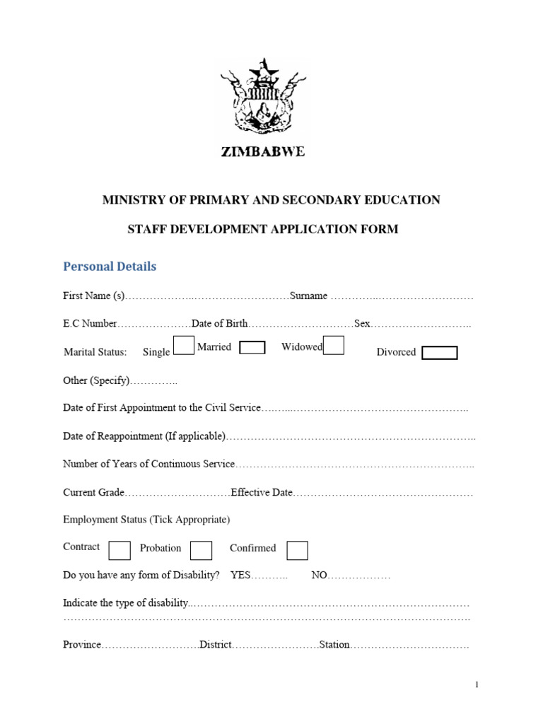 Teacher Capacity Application Form 2020 Final | PDF