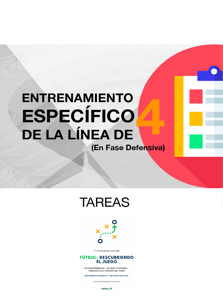 PDF Tareas Entrenamiento Específico Línea de 4 Defensas Bori Moreno | PDF | Juegos y actividades ...