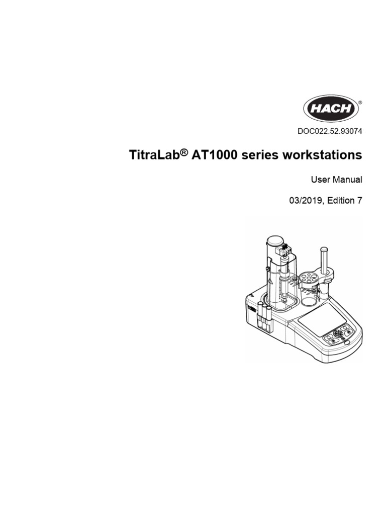 DOC022.52.93074 TitraLab AT1000 Series Workstations 7ed | PDF ...