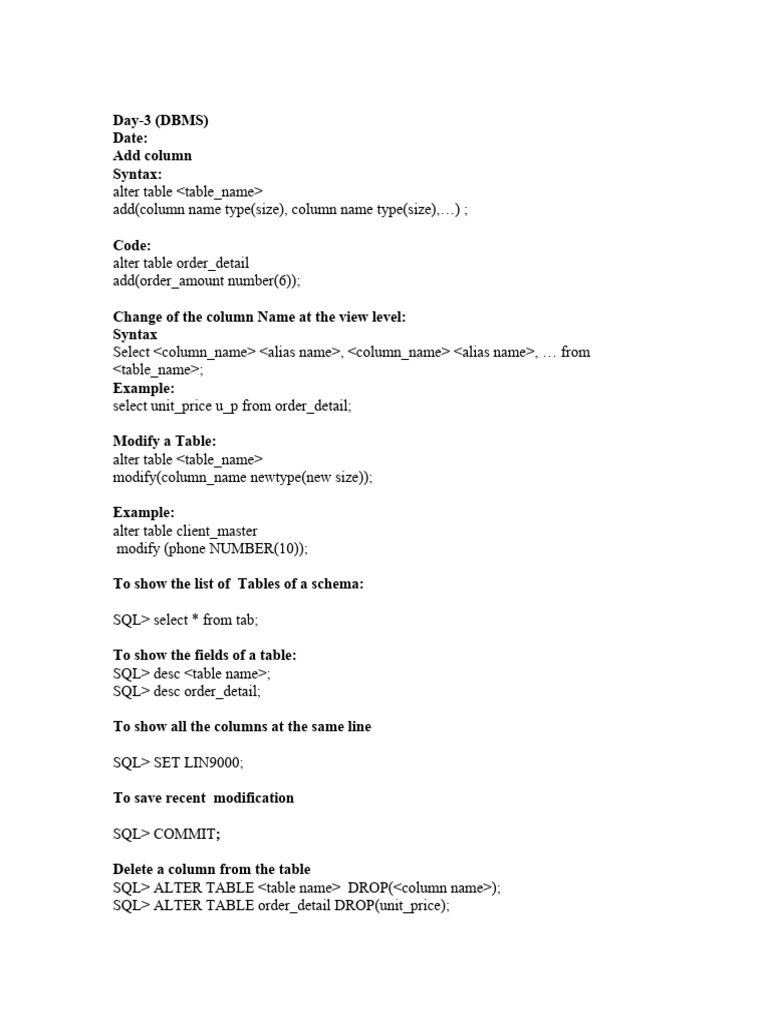 Sql2 Line Length PDF Software Design Computing