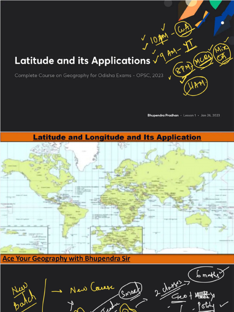 Latitude - and - Its - Applications | PDF