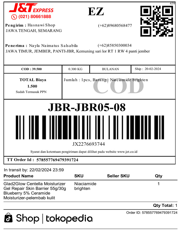 02-21 - 14-46-08 - Shipping Label+packing List | PDF