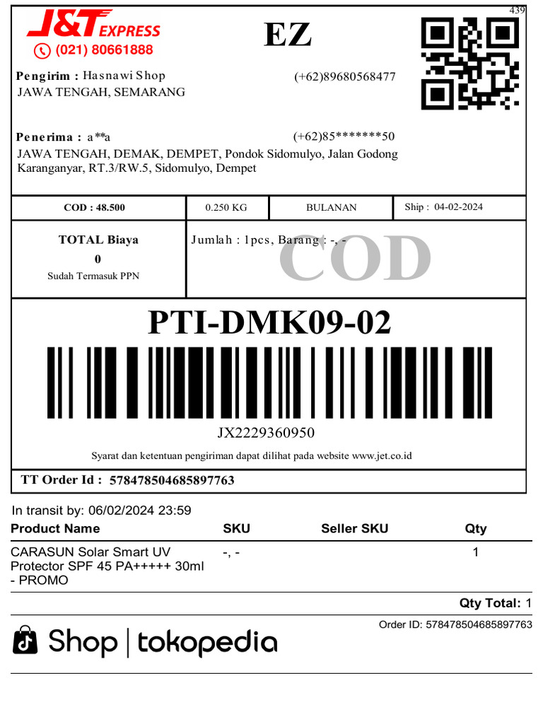 02-06 - 14-00-59 - Shipping Label+packing List | PDF