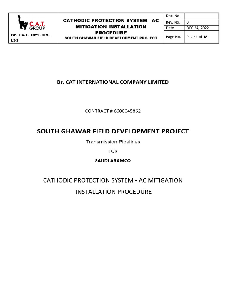 Cathodic Protection Install Guide | PDF | Anode | Electricity
