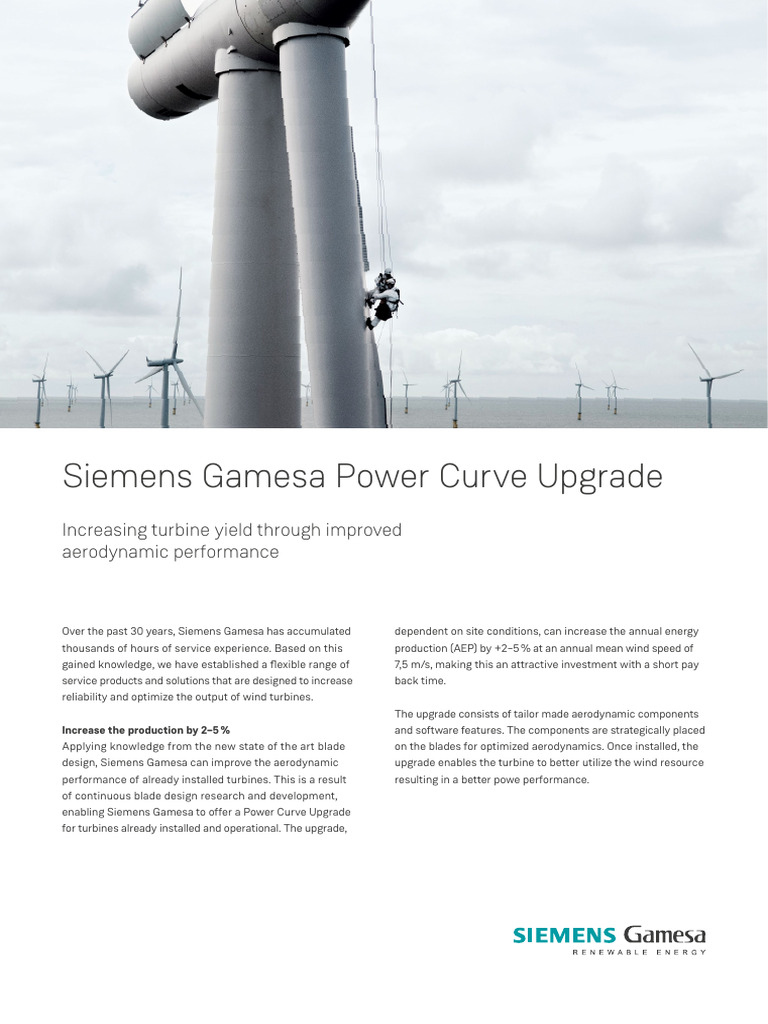 power-curve-upgrade | PDF | Wind Turbine | Renewable Electricity