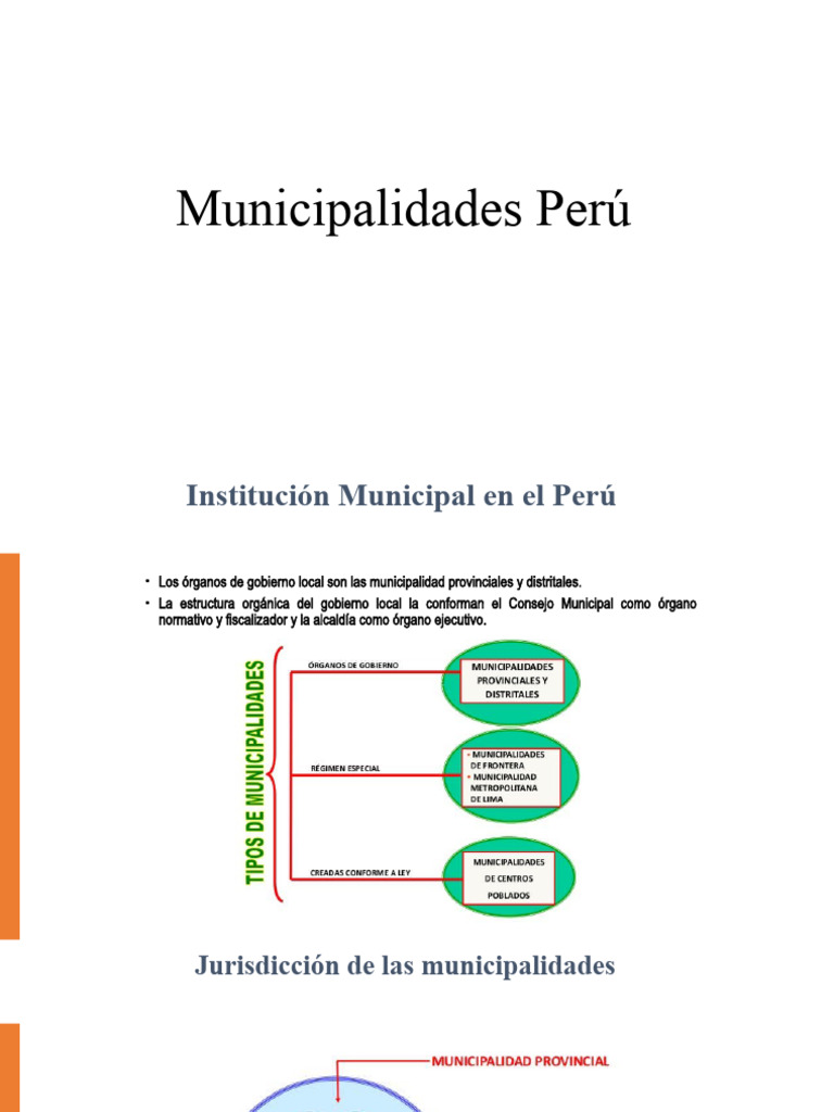 Estructura de Municipalidades Perú | PDF