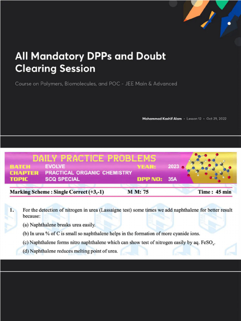 All Mandatory DPPs and Doubt Clear No Anno 1710825544099 | PDF