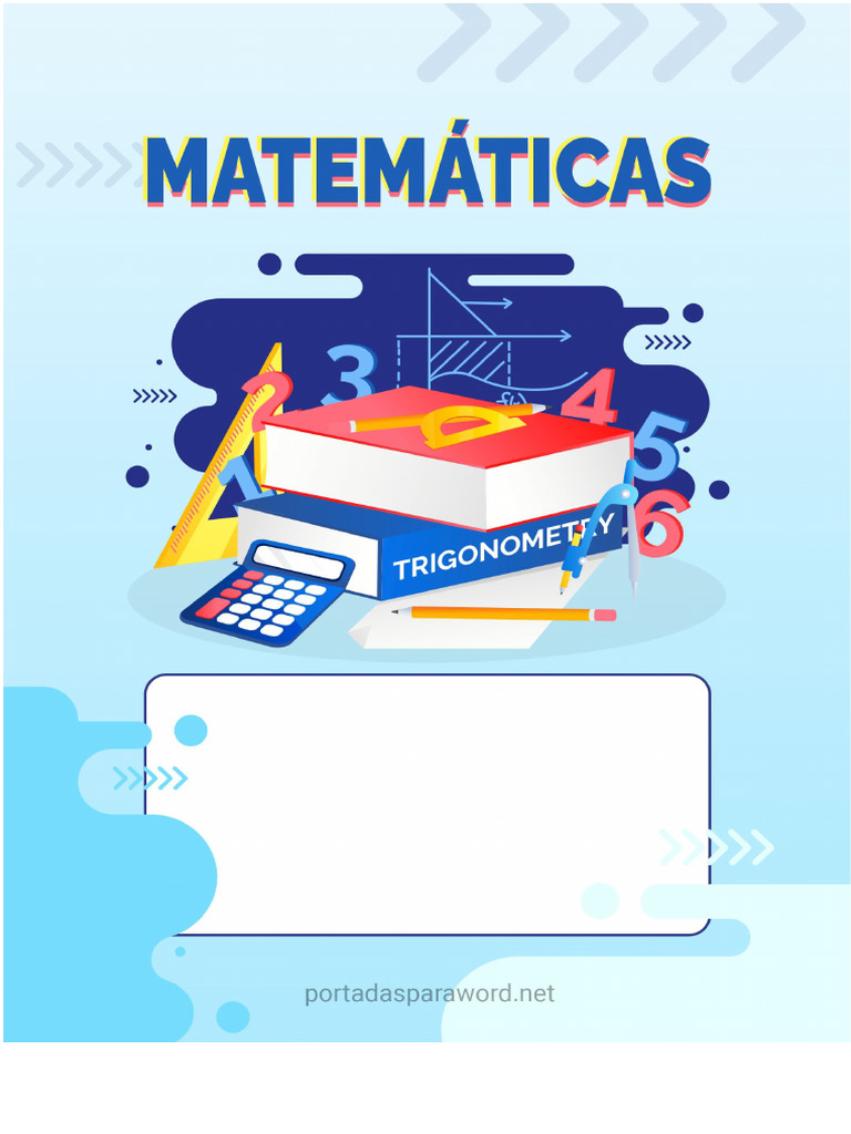 Caratula de Matematica | PDF