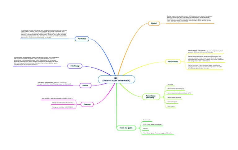 Mind Map Etiologi Lupus Eritematosus | PDF