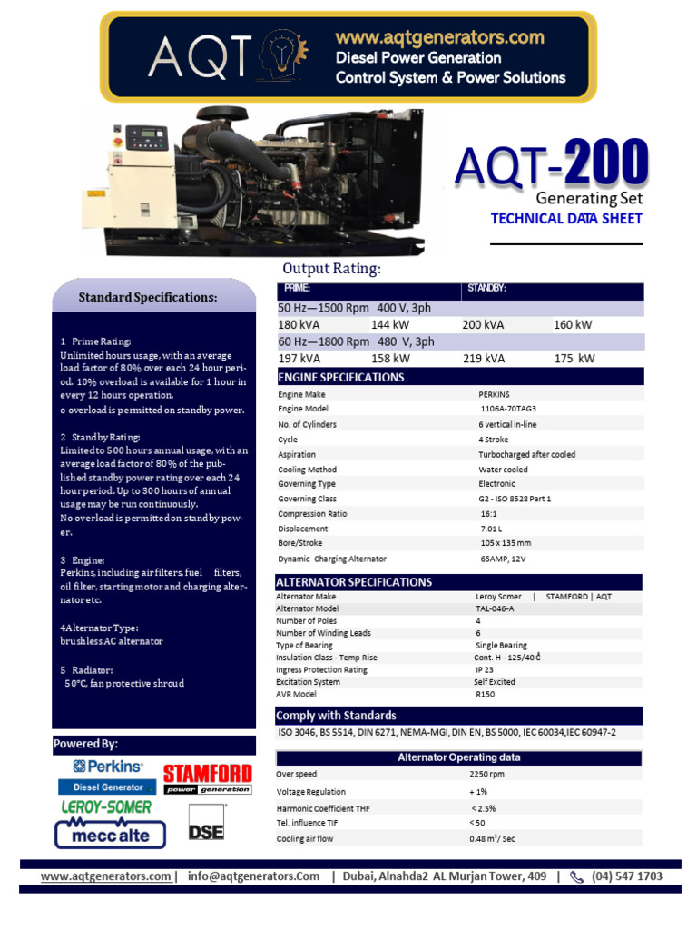 AQT 200 Edit | PDF | Engines | Electrical Engineering