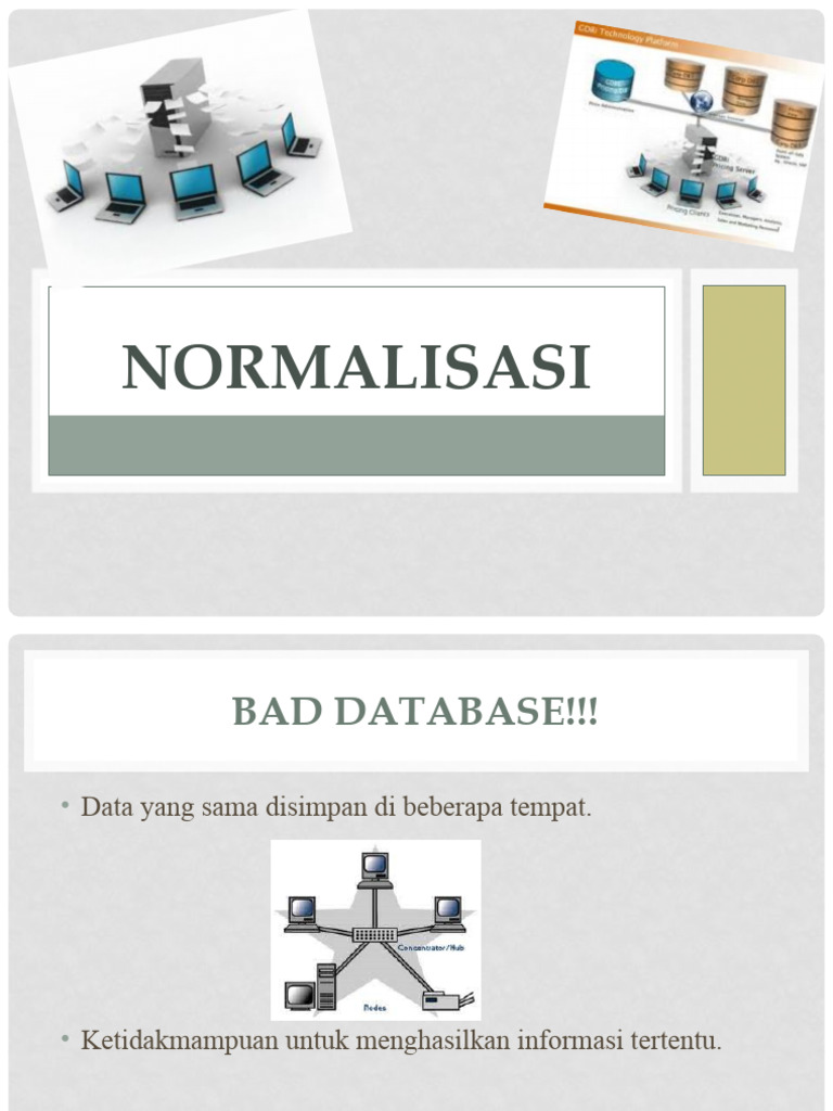 Normalisasi | PDF | Metode & Bahan Ajar