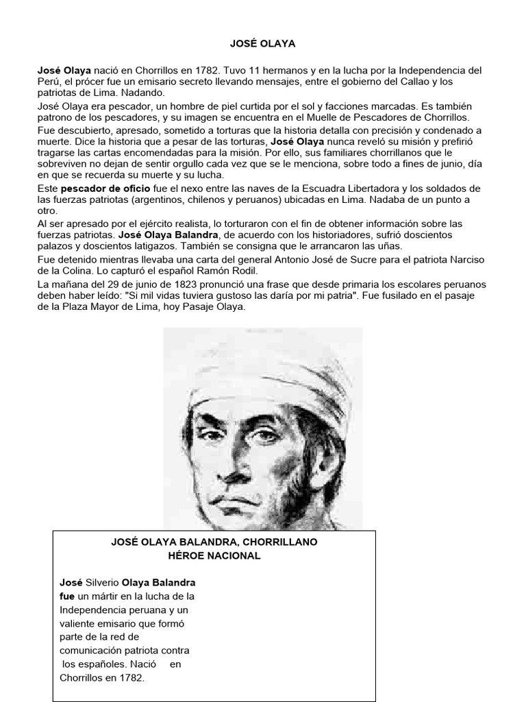 José Olaya | PDF | América del Sur