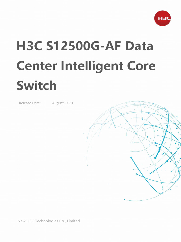 H3C S12500G-AF Series Data Center Switches Data Sheet | PDF | Computer ...