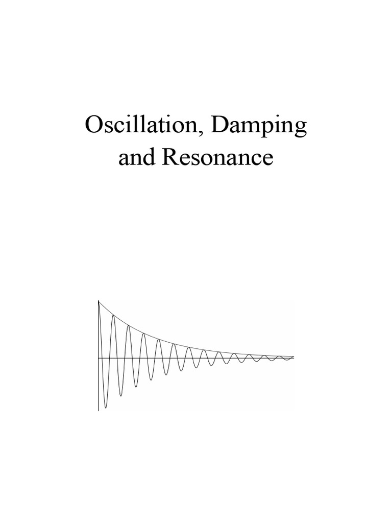 Oscillation, Damping, and Resonance Explained | PDF | Damping | Resonance