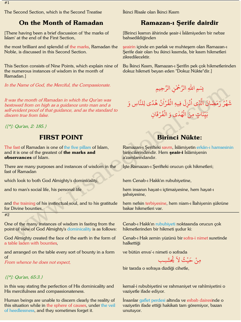 On The Ramadan | PDF | Quran | Islam
